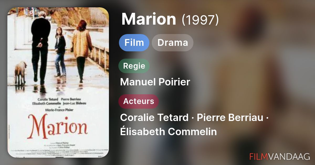 Marion (film, 1997) - FilmVandaag.nl