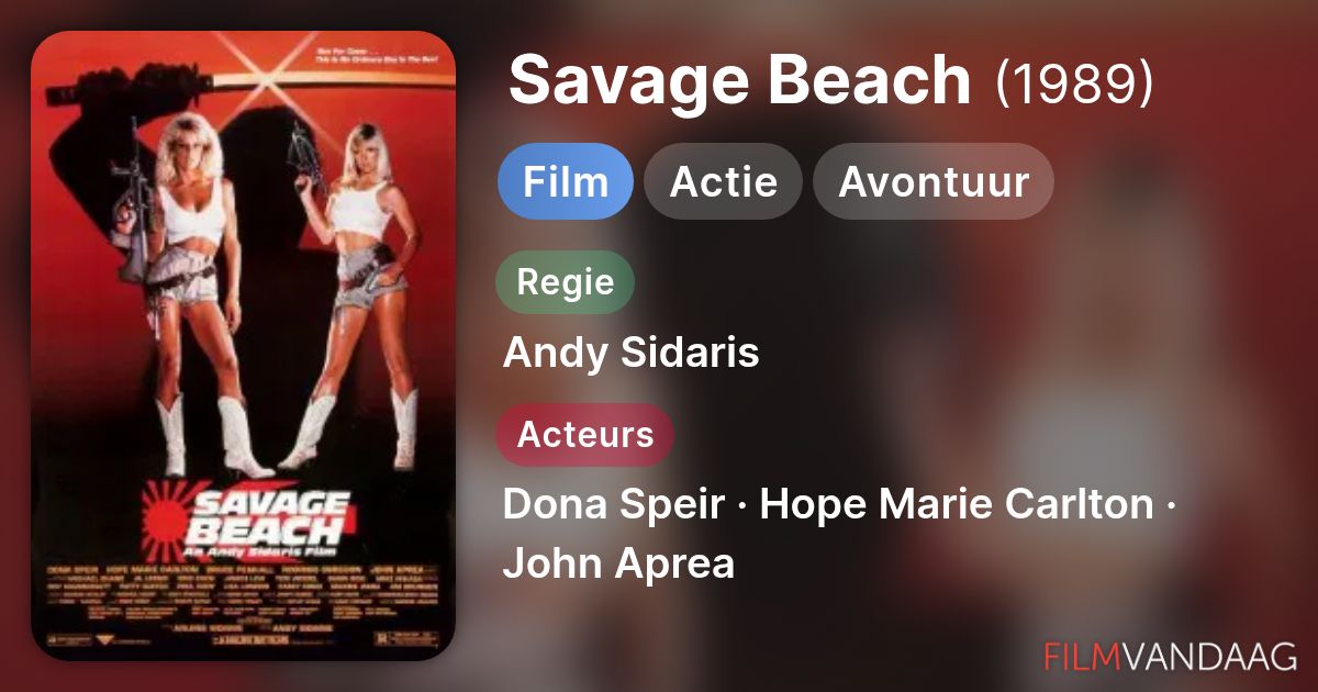 Savage Beach Film 1989 Filmvandaag Nl