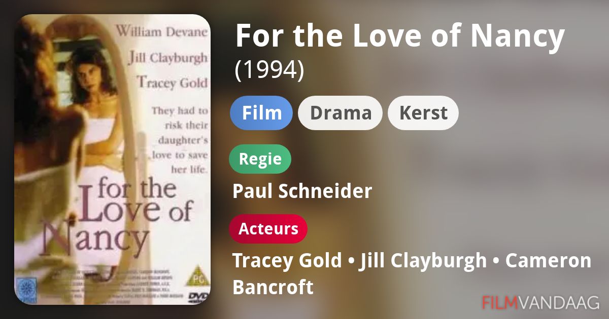 For the Love of Nancy (film, 1994) - FilmVandaag.nl