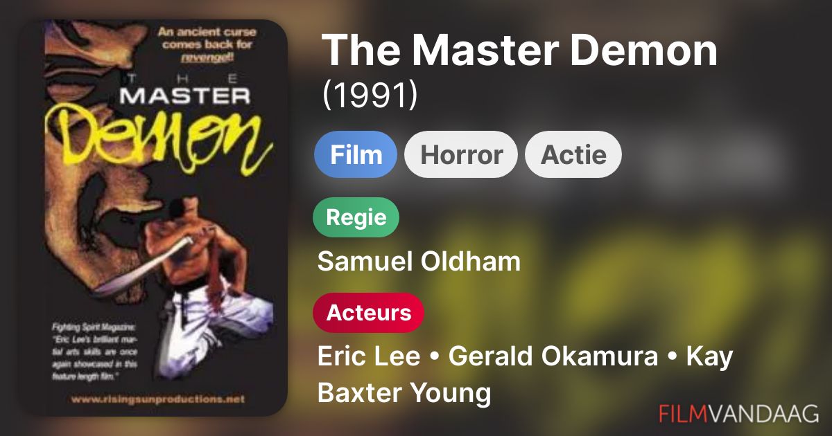 The Master Demon (film, 1991) - FilmVandaag.nl