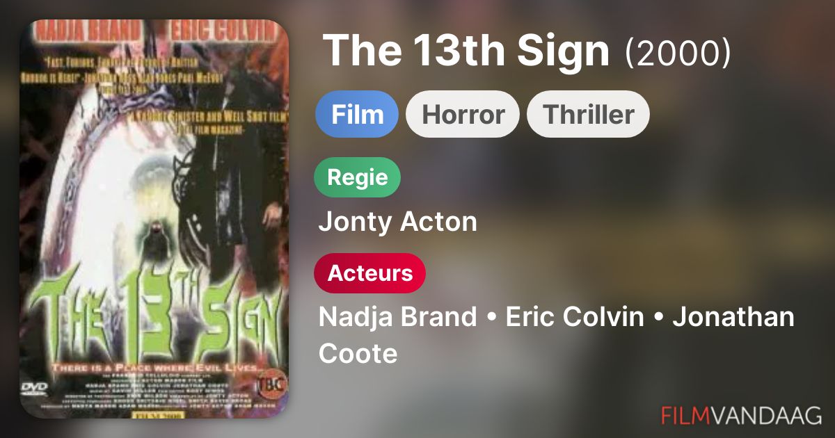 The 13th Sign (film, 2000) - FilmVandaag.nl