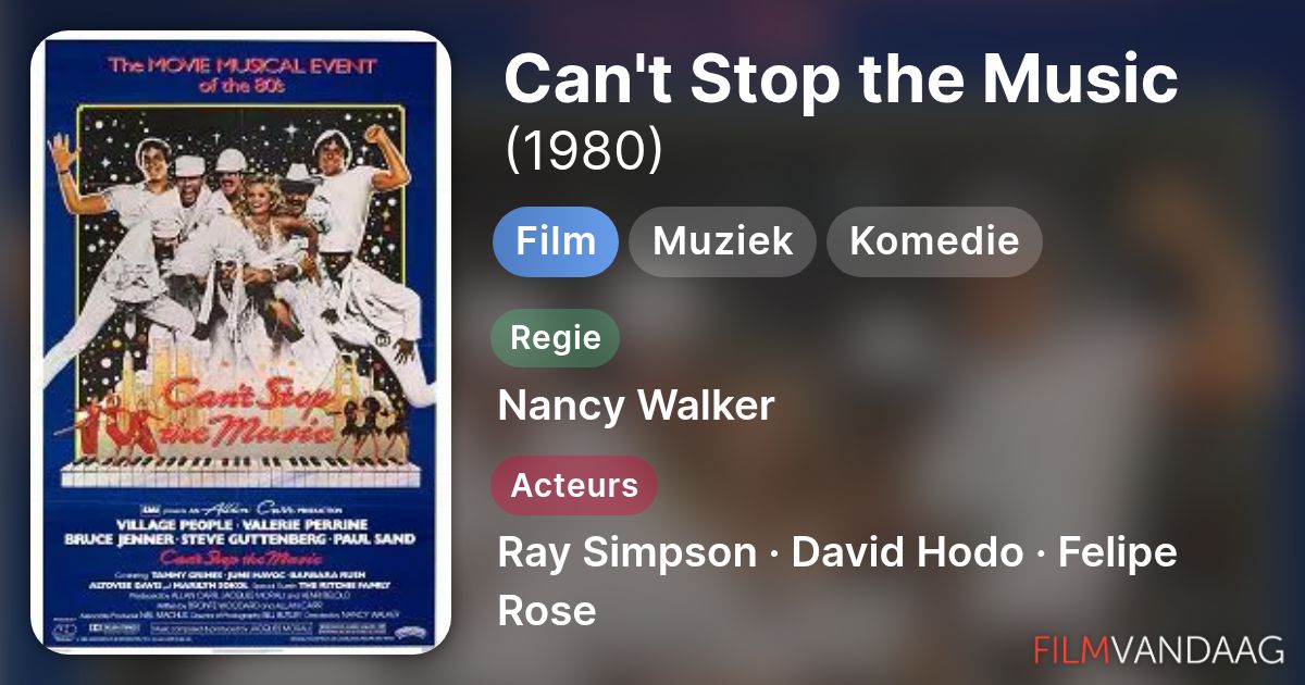 Can't Stop the Music (film, 1980) - FilmVandaag.nl