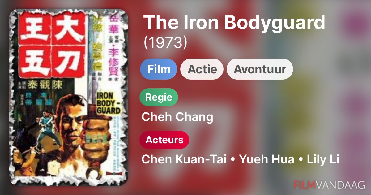 The Iron Bodyguard (film, 1973) - FilmVandaag.nl