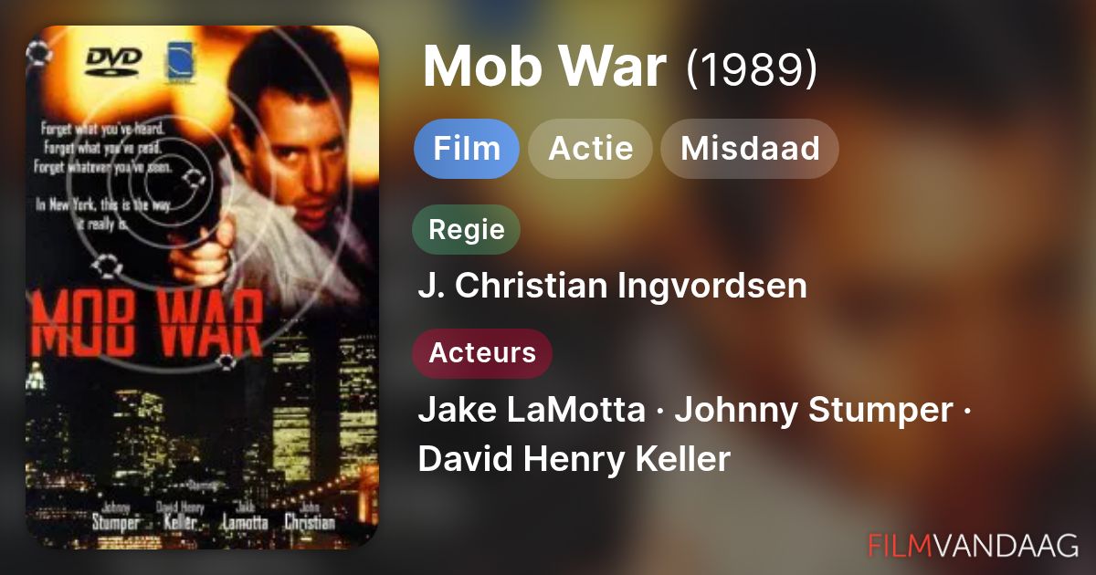 Mob War (film, 1989) - FilmVandaag.nl