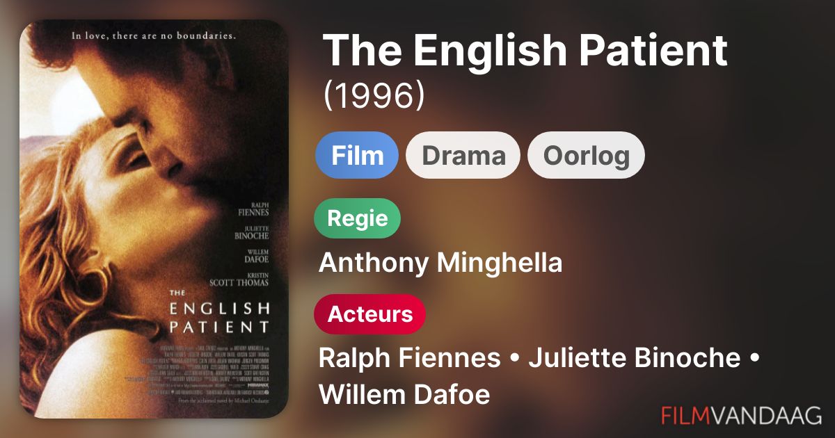 The English Patient (film, 1996) - FilmVandaag.nl