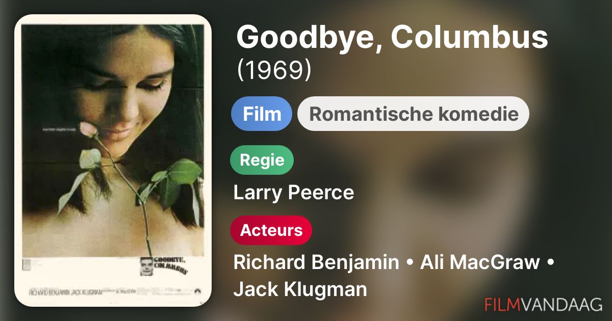 Goodbye, Columbus (film, 1969) - FilmVandaag.nl