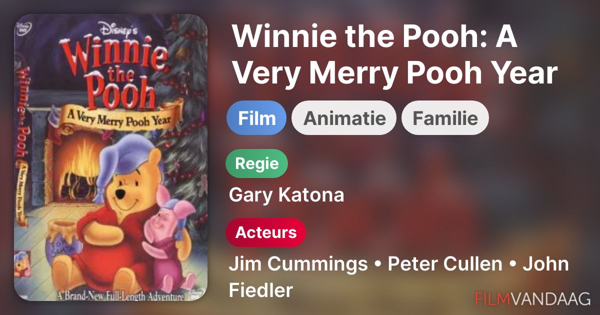 Winnie the Pooh: A Very Merry Pooh Year (film, 2002) - FilmVandaag.nl