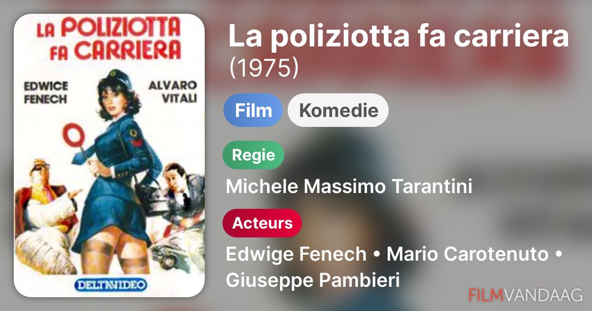 La poliziotta fa carriera (film, 1975) - FilmVandaag.nl