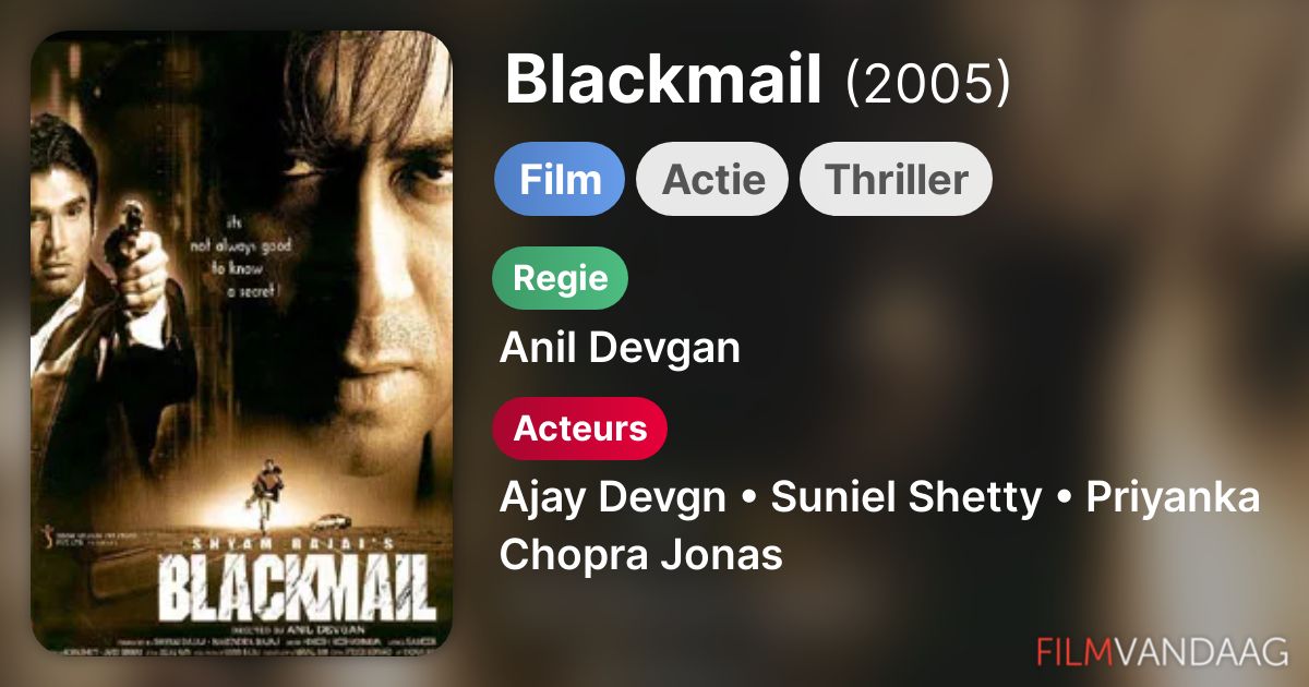 Blackmail (film, 2005) kopen op dvd of blu-ray - FilmVandaag.nl