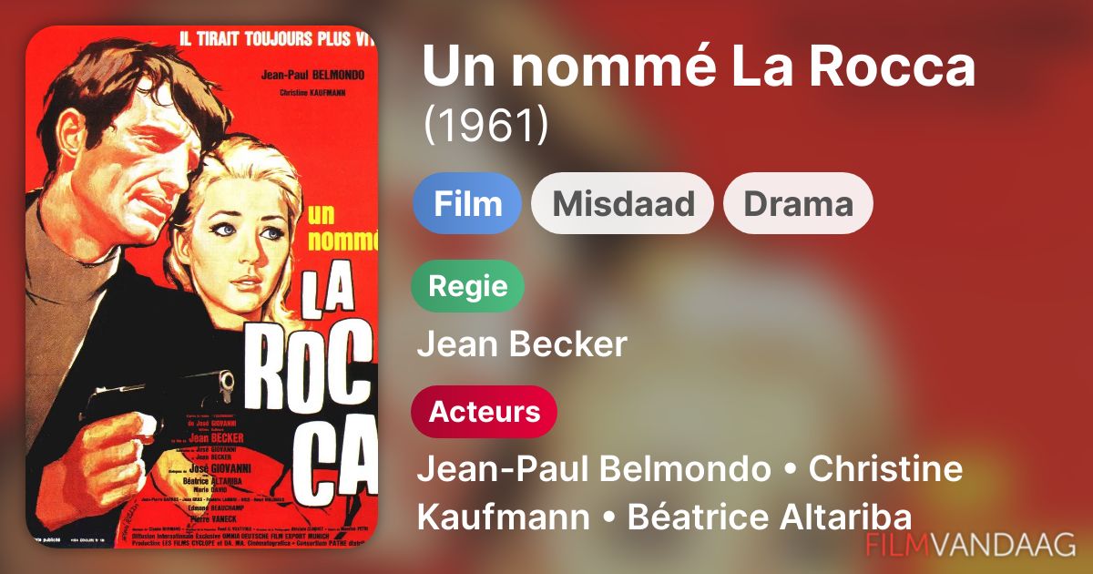 Un nommé La Rocca (film, 1961) Nu Online Kijken - FilmVandaag.nl