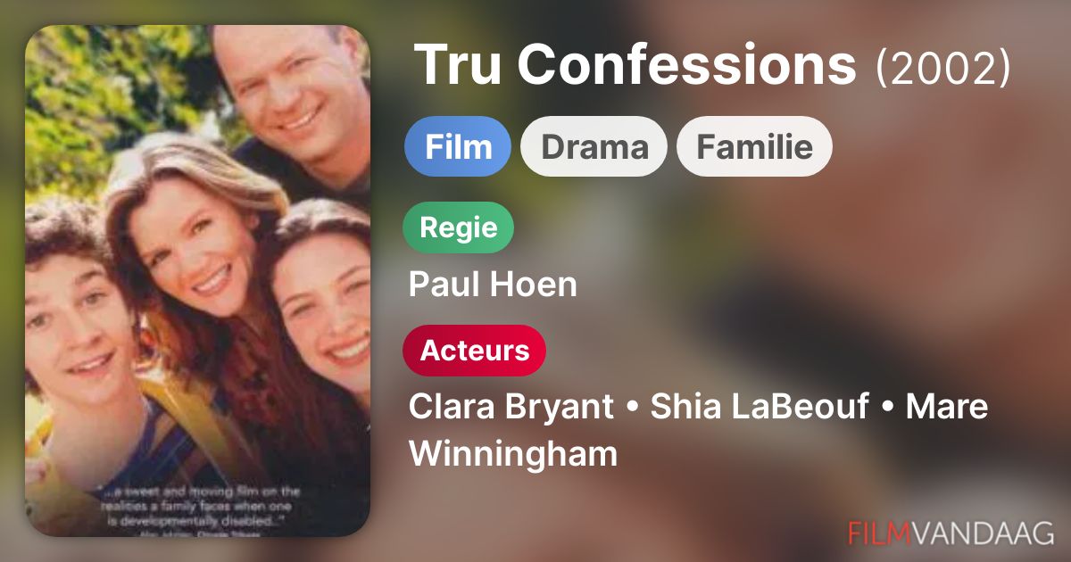 Tru Confessions (film, 2002) - FilmVandaag.nl
