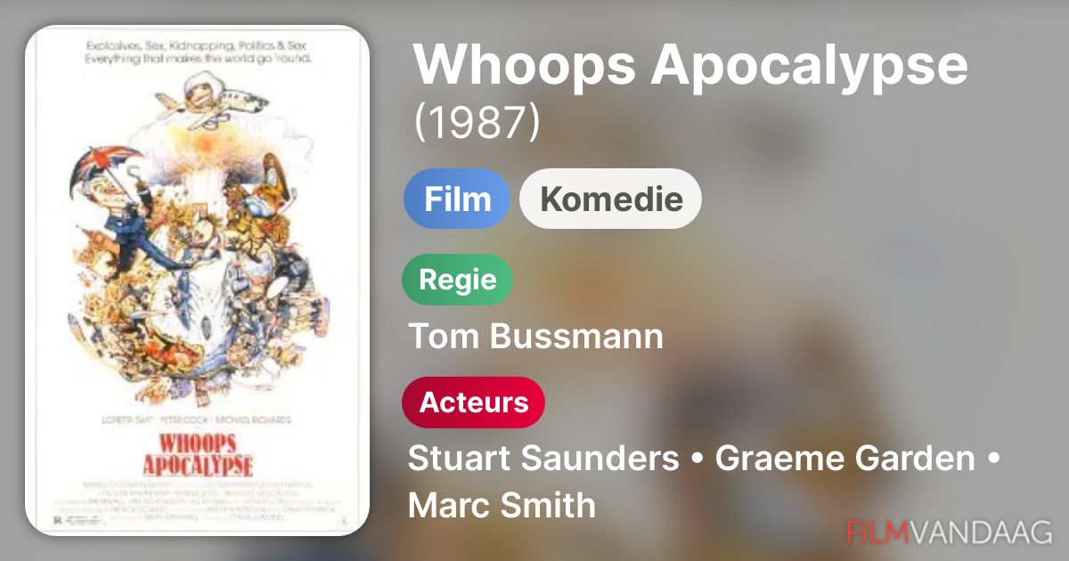 Whoops Apocalypse (film, 1986) - FilmVandaag.nl