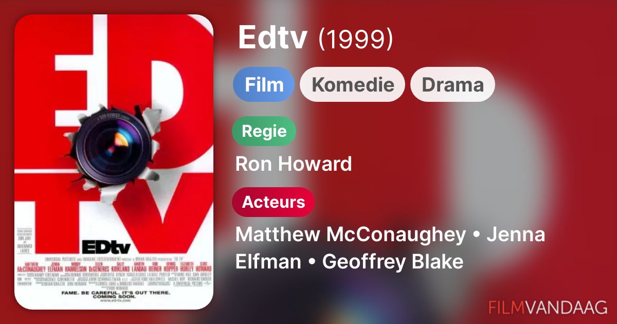 Edtv (film, 1999) - FilmVandaag.nl