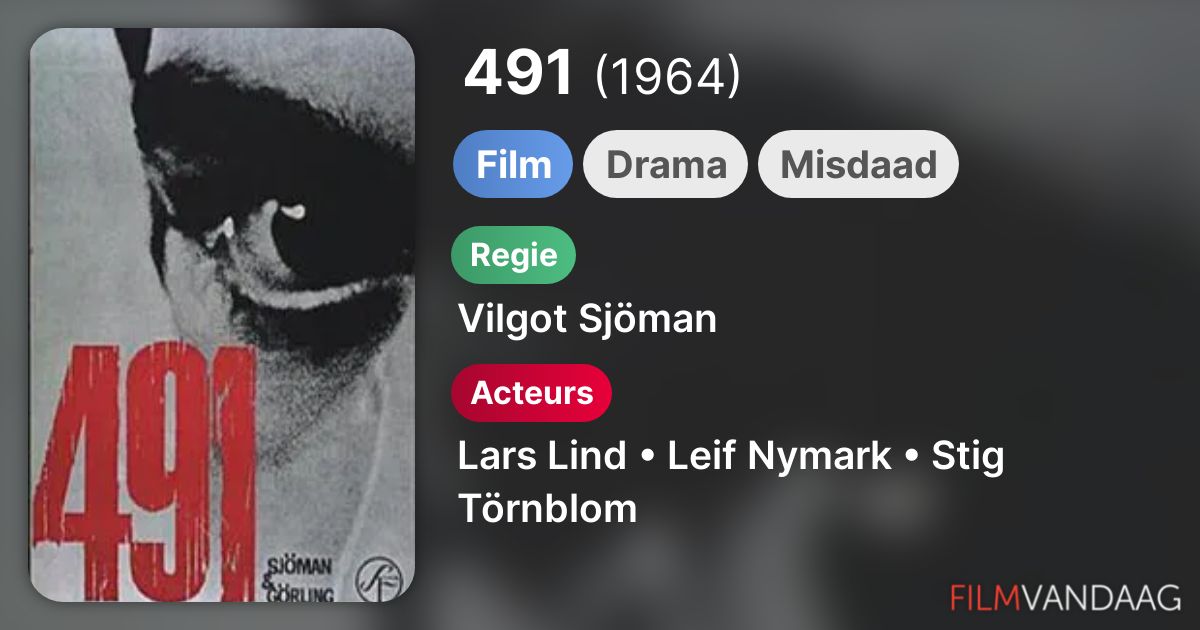 491 (film, 1964) - FilmVandaag.nl
