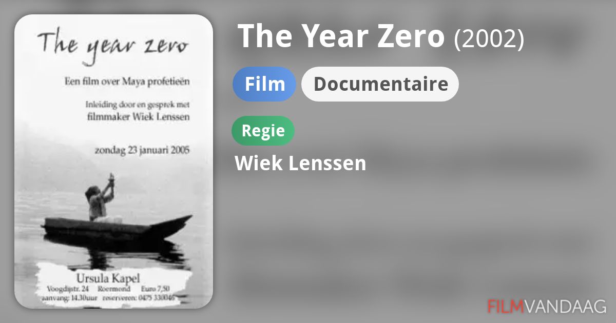 The Year Zero (film, 2002) - FilmVandaag.nl