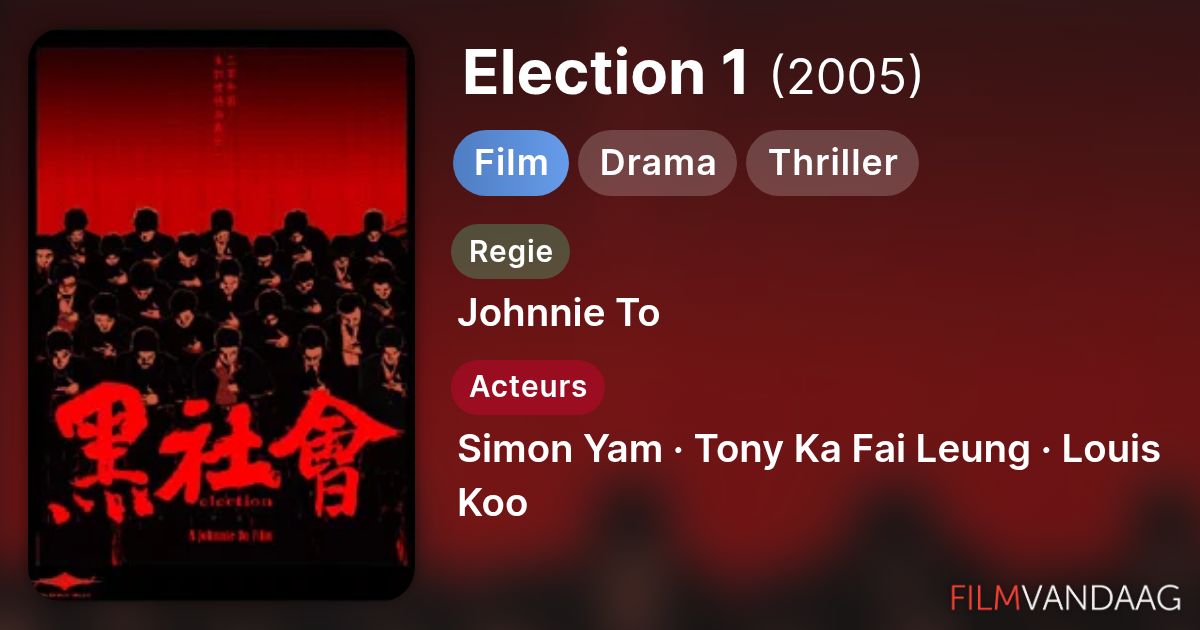 Election 1 (film, 2005) - FilmVandaag.nl