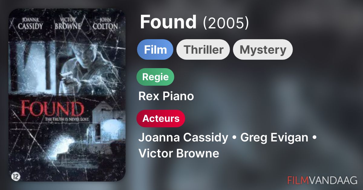 Found (film, 2005) - FilmVandaag.nl