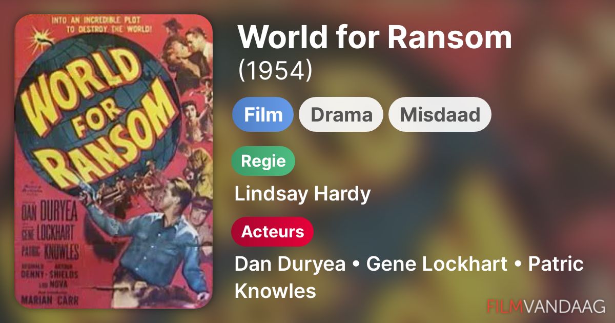 World for Ransom (film, 1954) - FilmVandaag.nl
