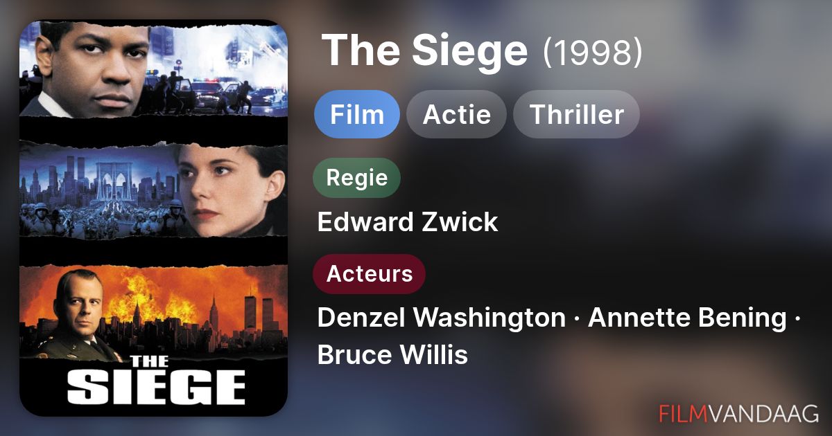 The Siege (film, 1998) - FilmVandaag.nl