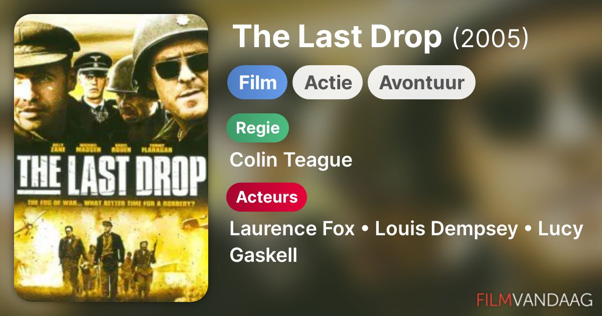 The Last Drop (film, 2005) - FilmVandaag.nl