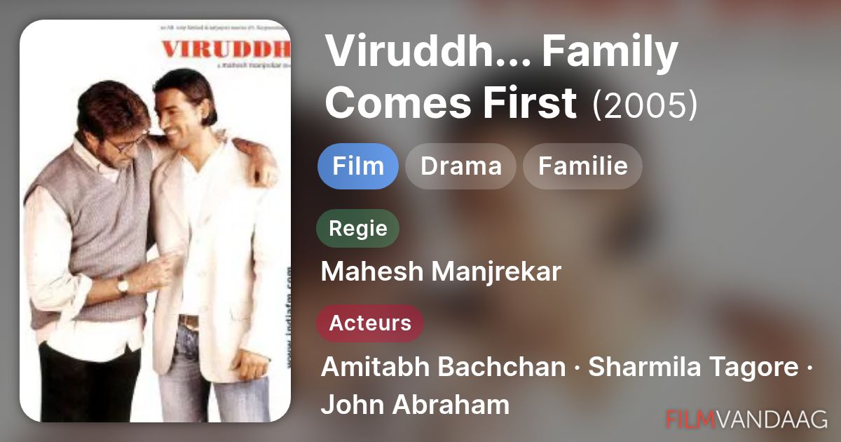 Viruddh... Family Comes First (film, 2005) - FilmVandaag.nl