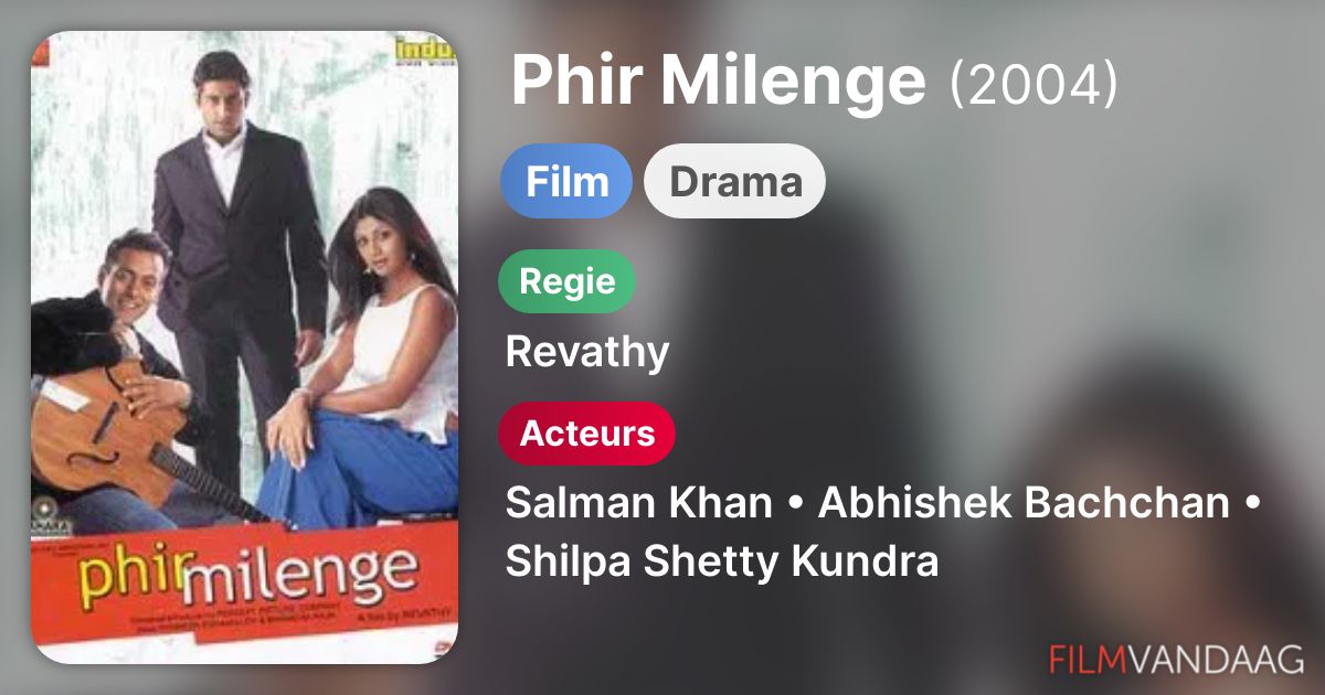 Phir Milenge (film, 2004) - FilmVandaag.nl