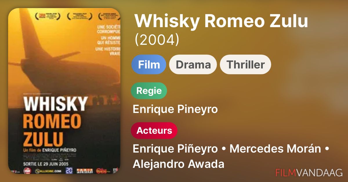 Whisky Romeo Zulu (film, 2004) - FilmVandaag.nl