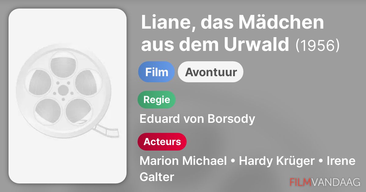 Liane, das Mädchen aus dem Urwald (film, 1956) - FilmVandaag.nl