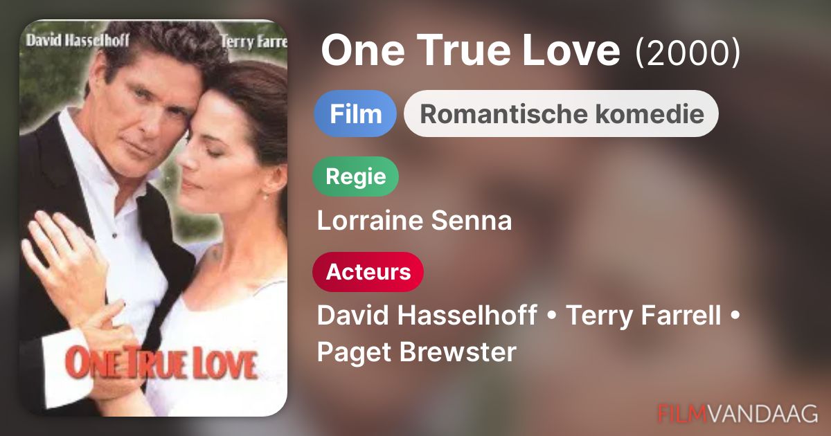 One True Love (film, 2000) - FilmVandaag.nl