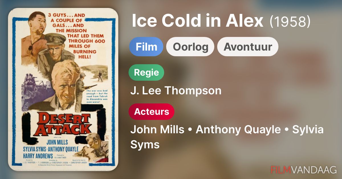 Ice Cold in Alex (film, 1958) - FilmVandaag.nl