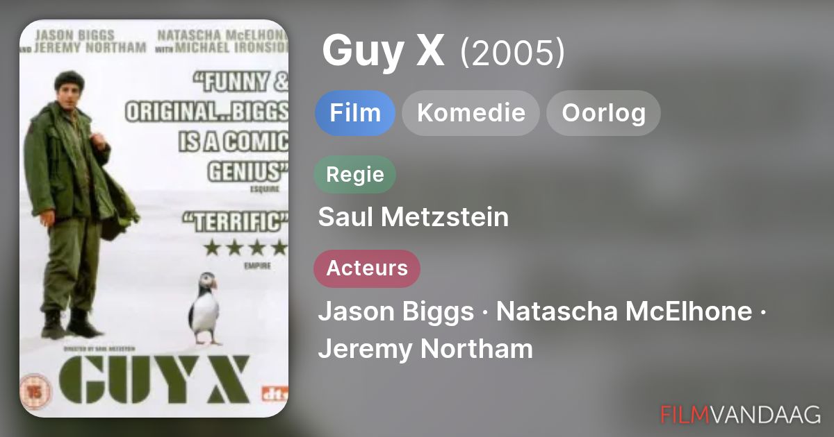 Guy X (film, 2005) - FilmVandaag.nl