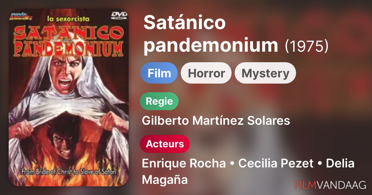 Satánico pandemonium (film, 1975) - FilmVandaag.nl