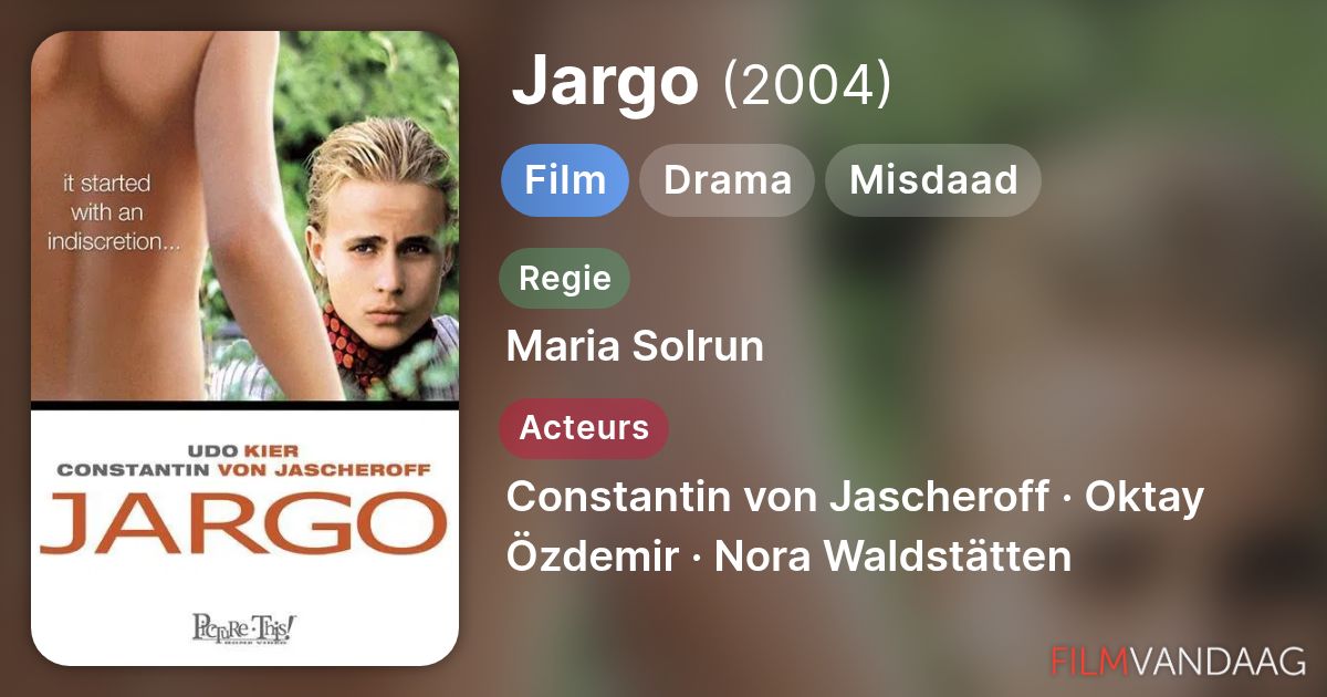 Jargo (film, 2004) - FilmVandaag.nl