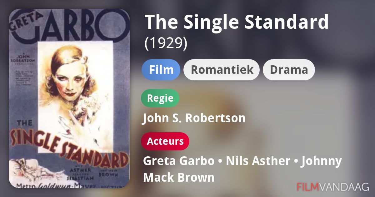 The Single Standard (film, 1929) - FilmVandaag.nl