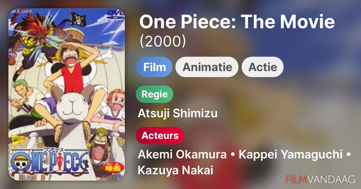 One Piece: The Movie (film, 2000) Nu Online Kijken - FilmVandaag.nl