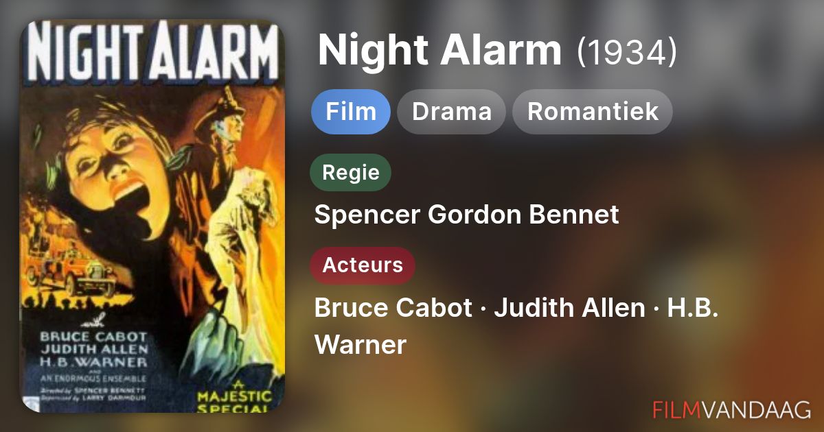 Night Alarm (film, 1934) - FilmVandaag.nl