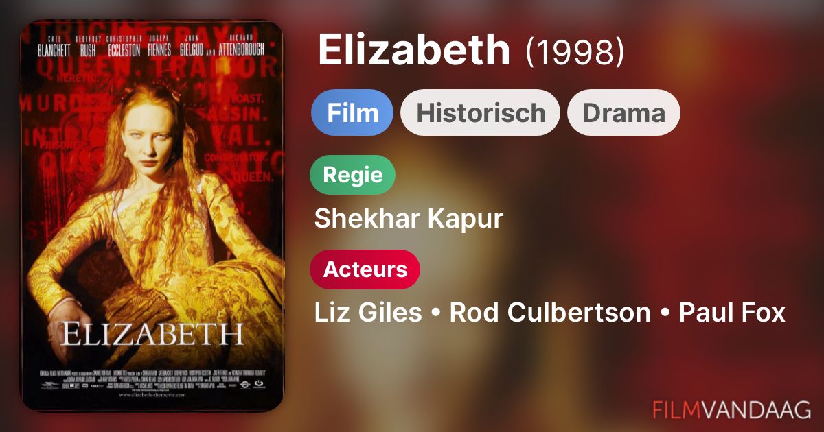 Elizabeth (film, 1998) - FilmVandaag.nl
