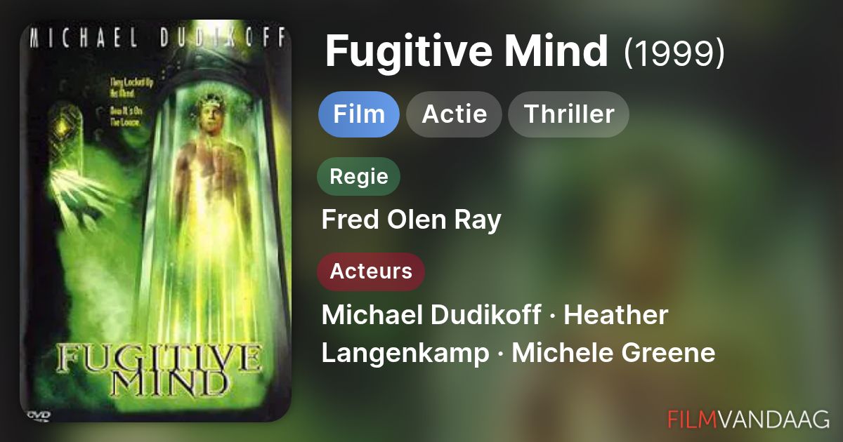 Fugitive Mind (film, 1999) - FilmVandaag.nl