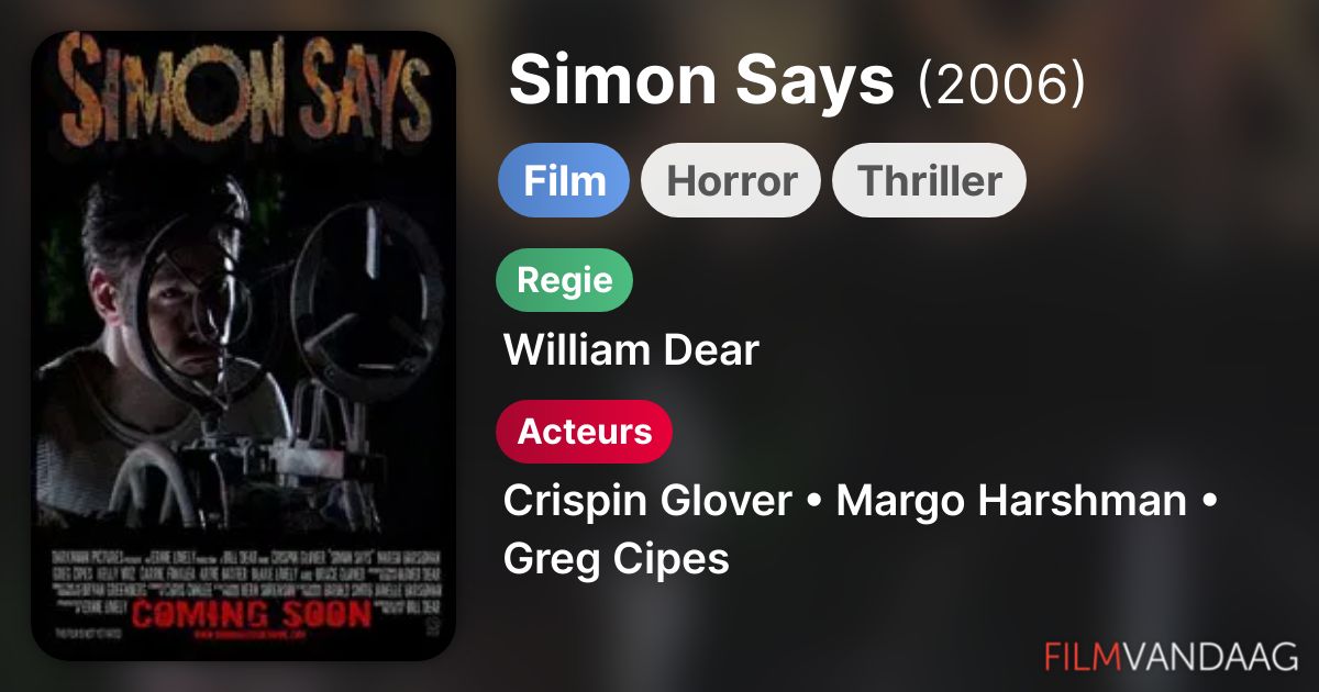 Simon Says (film, 2006) - FilmVandaag.nl