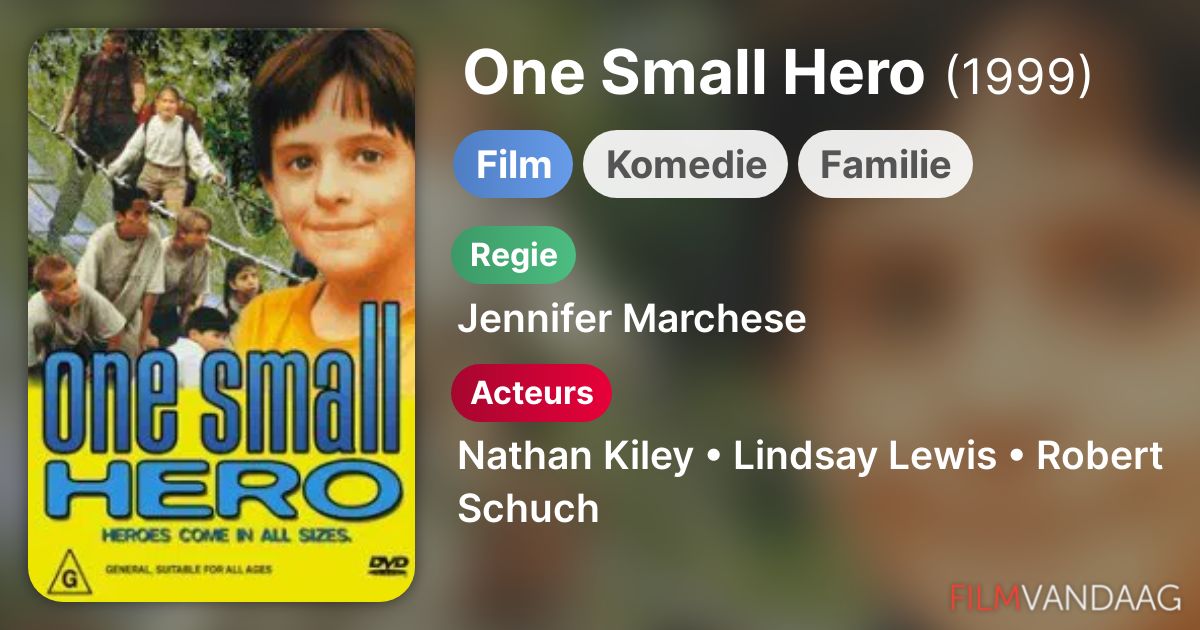 One Small Hero (film, 1999) - FilmVandaag.nl