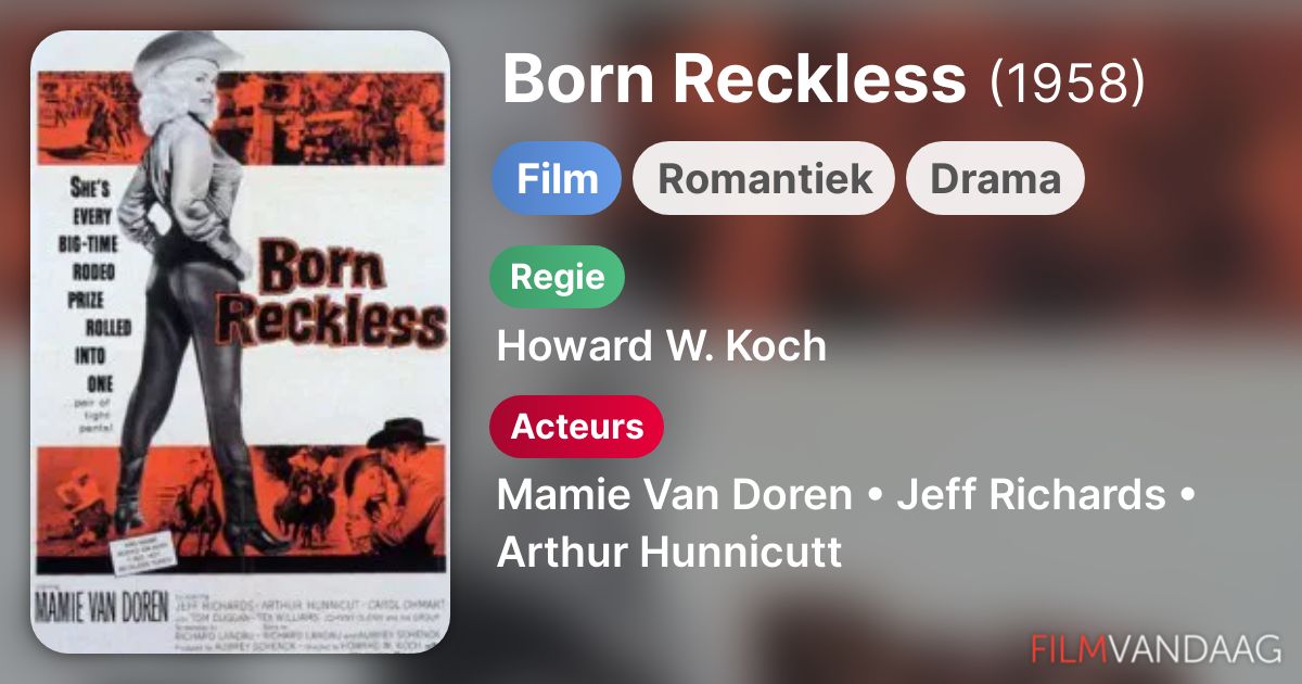 Born Reckless (film, 1958) - FilmVandaag.nl