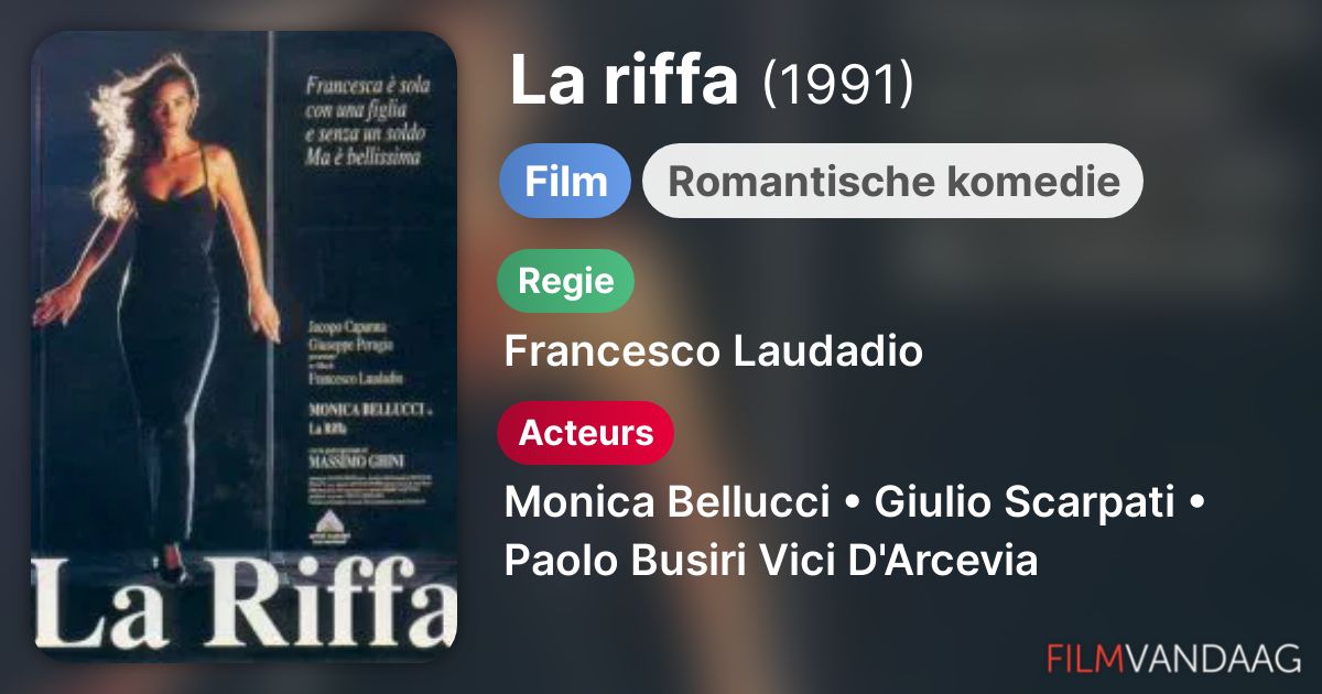 La riffa (film, 1993) - FilmVandaag.nl