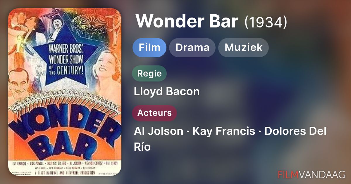 Wonder Bar (film, 1934) - FilmVandaag.nl