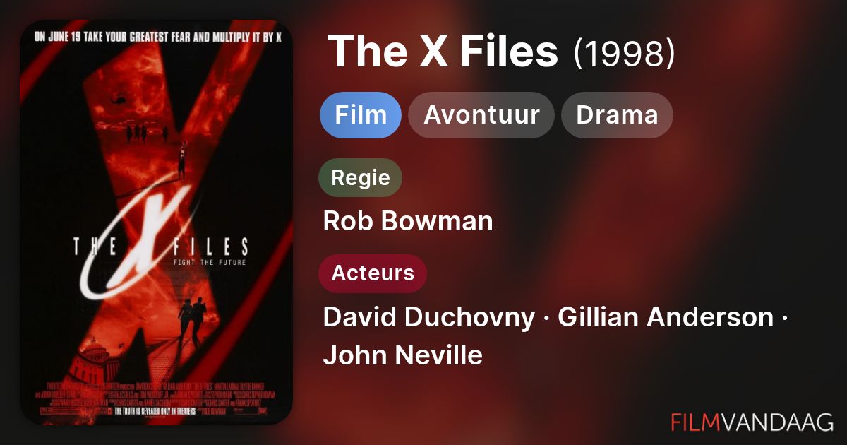 The X Files (film, 1998) - FilmVandaag.nl