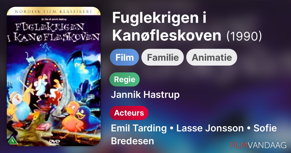 Fuglekrigen i Kanøfleskoven (film, 1991) - FilmVandaag.nl