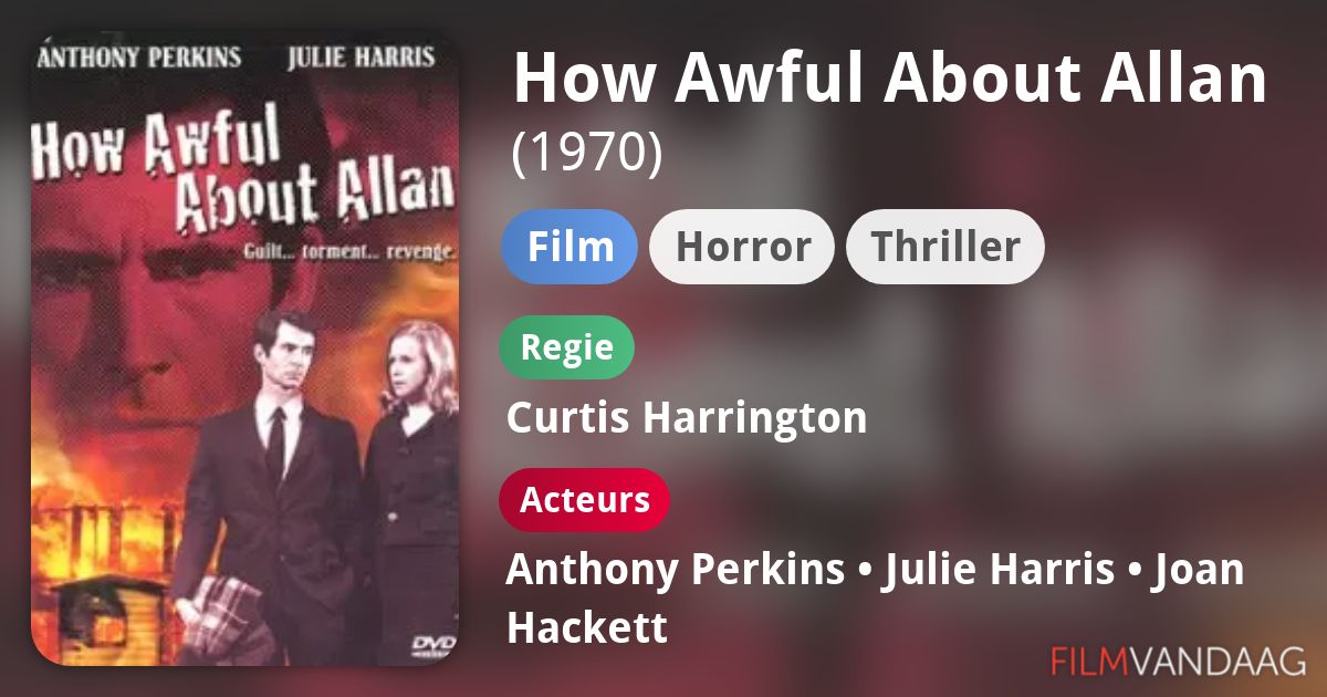 How Awful About Allan (film, 1970) - FilmVandaag.nl