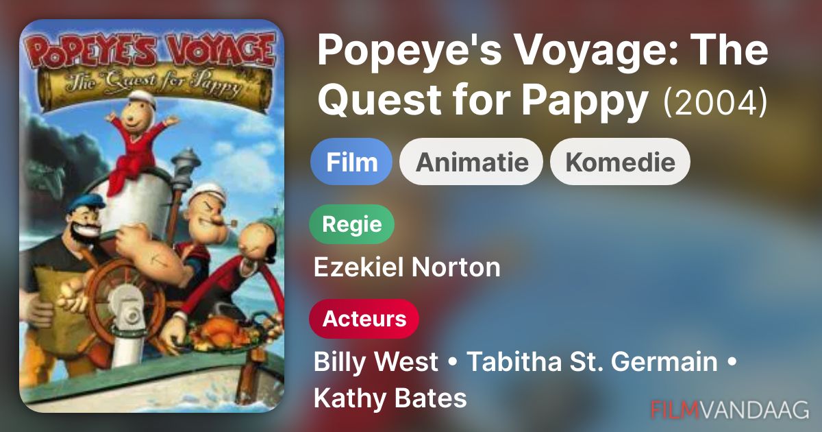 Popeye's Voyage: The Quest for Pappy (film, 2004) - FilmVandaag.nl