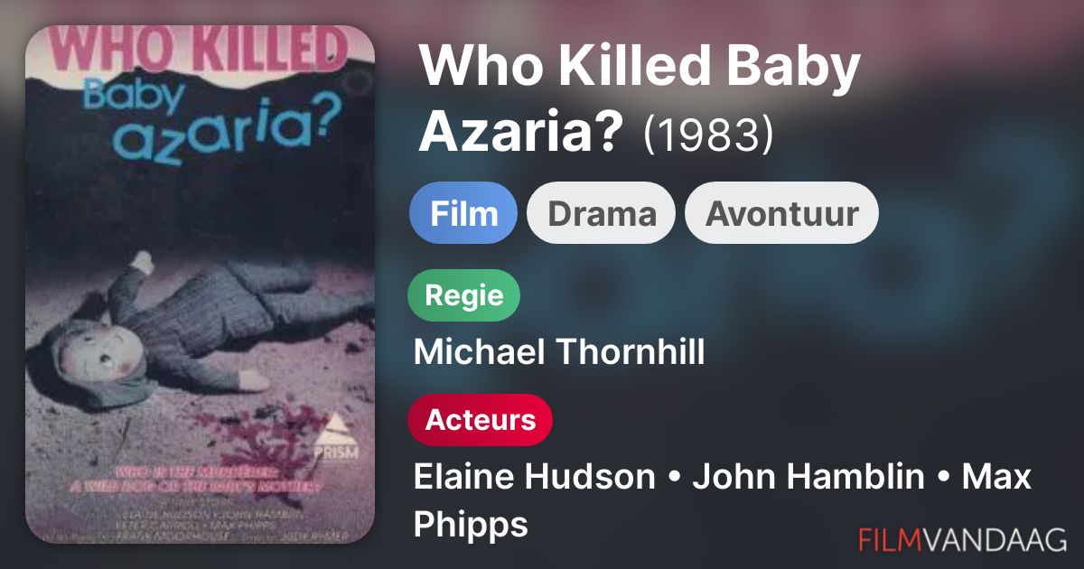 Who Killed Baby Azaria? (film, 1983) - FilmVandaag.nl