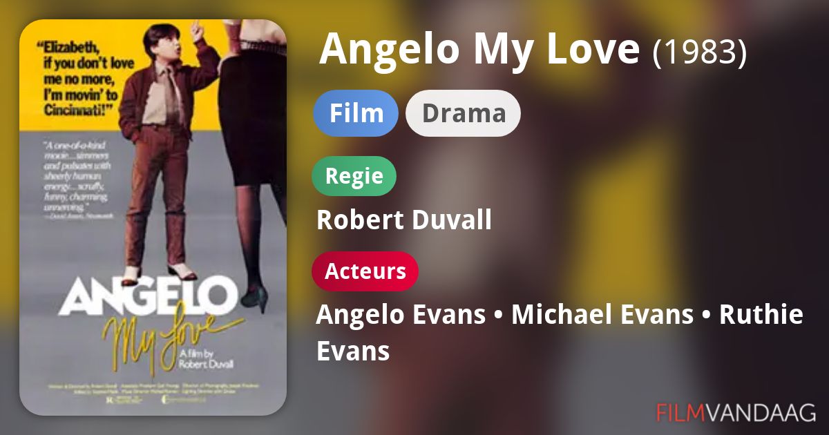 Angelo My Love (film, 1983) - FilmVandaag.nl