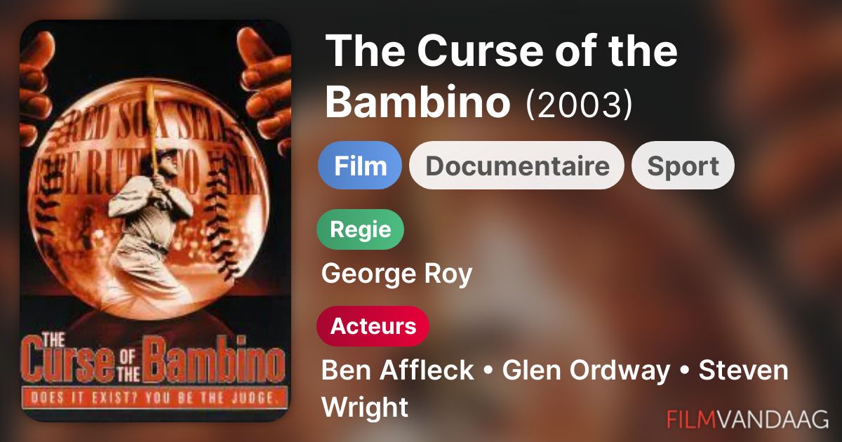 The Curse of the Bambino (film, 2003) - FilmVandaag.nl